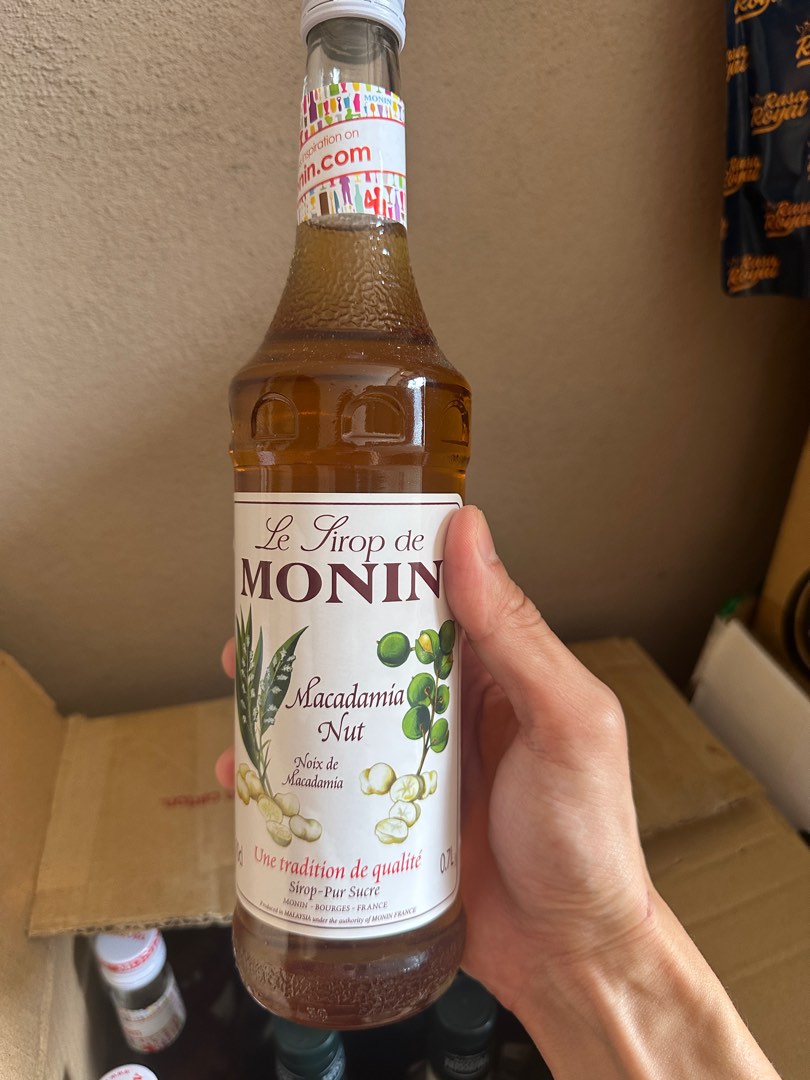 Monin Macadamia Nut Syrup 700ML, Food & Drinks, Packaged & Instant Food ...