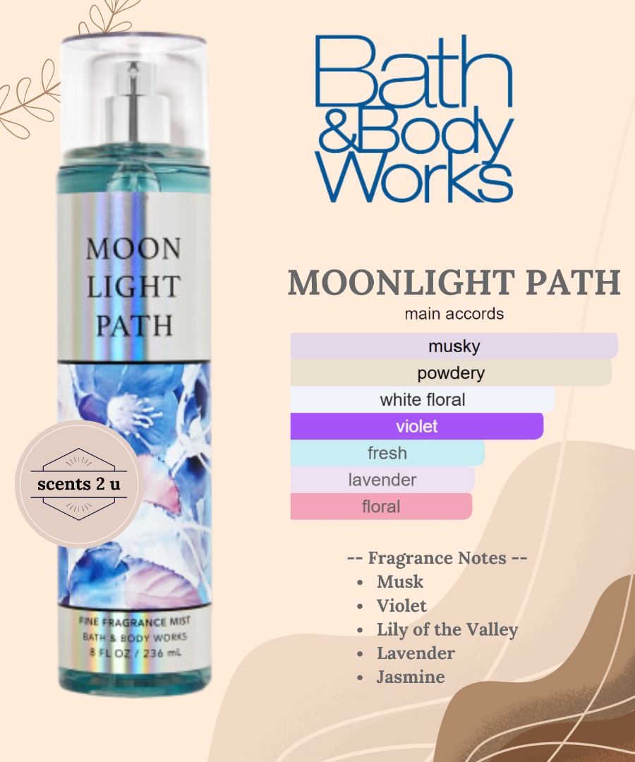 MOONLIGHT PATH Fine Fragrance Mist 236ML by Bath & Body Works, Beauty ...