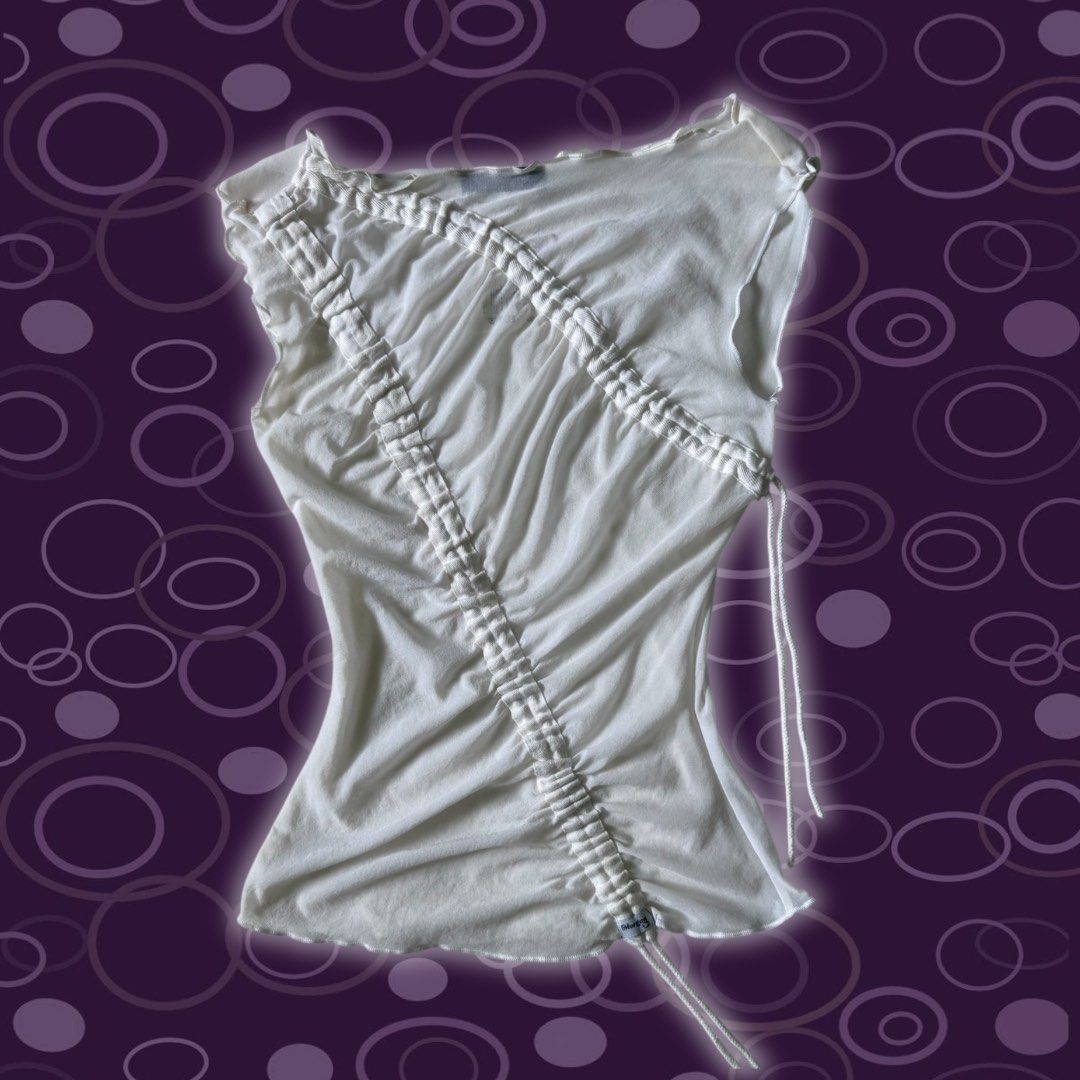 {SOLD} Morgan de toi mesh top | 2000s 90s y2k vintage prada juicy miss ...