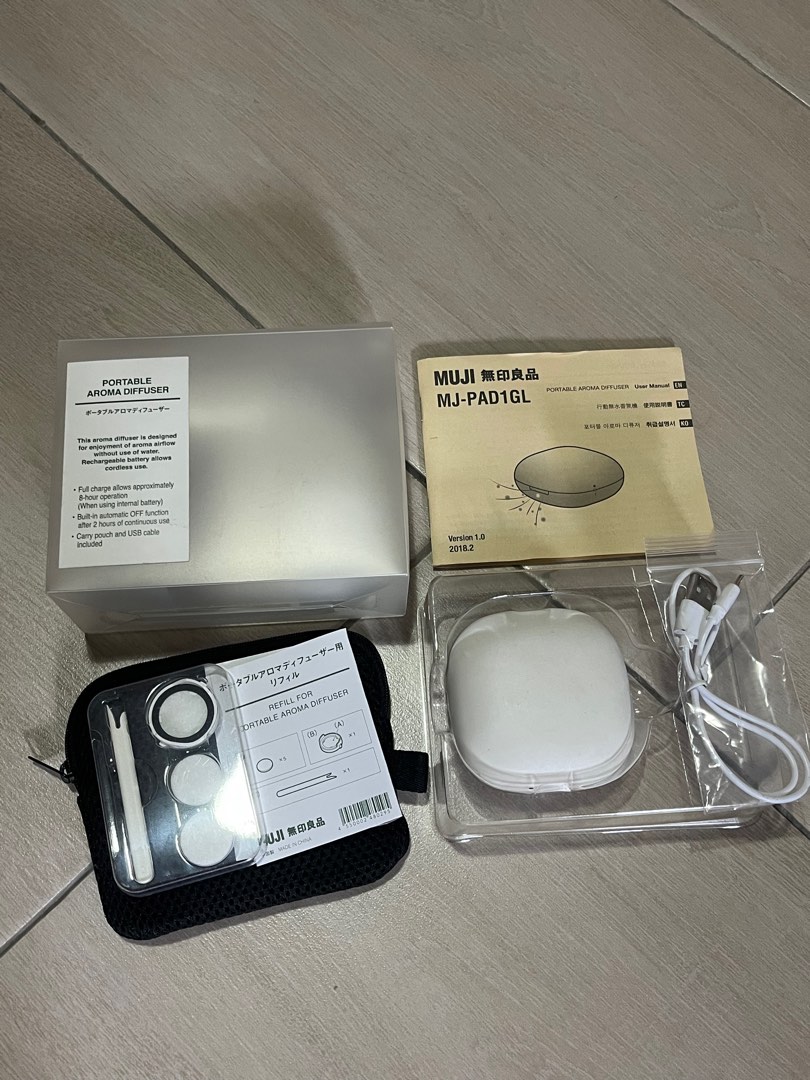 Muji portable aroma diffuser, Furniture & Home Living, Home Fragrance ...