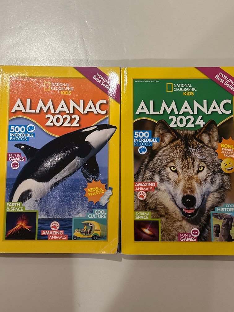 National Geographic Almanac 2022 & 2024, Hobbies & Toys, Books ...