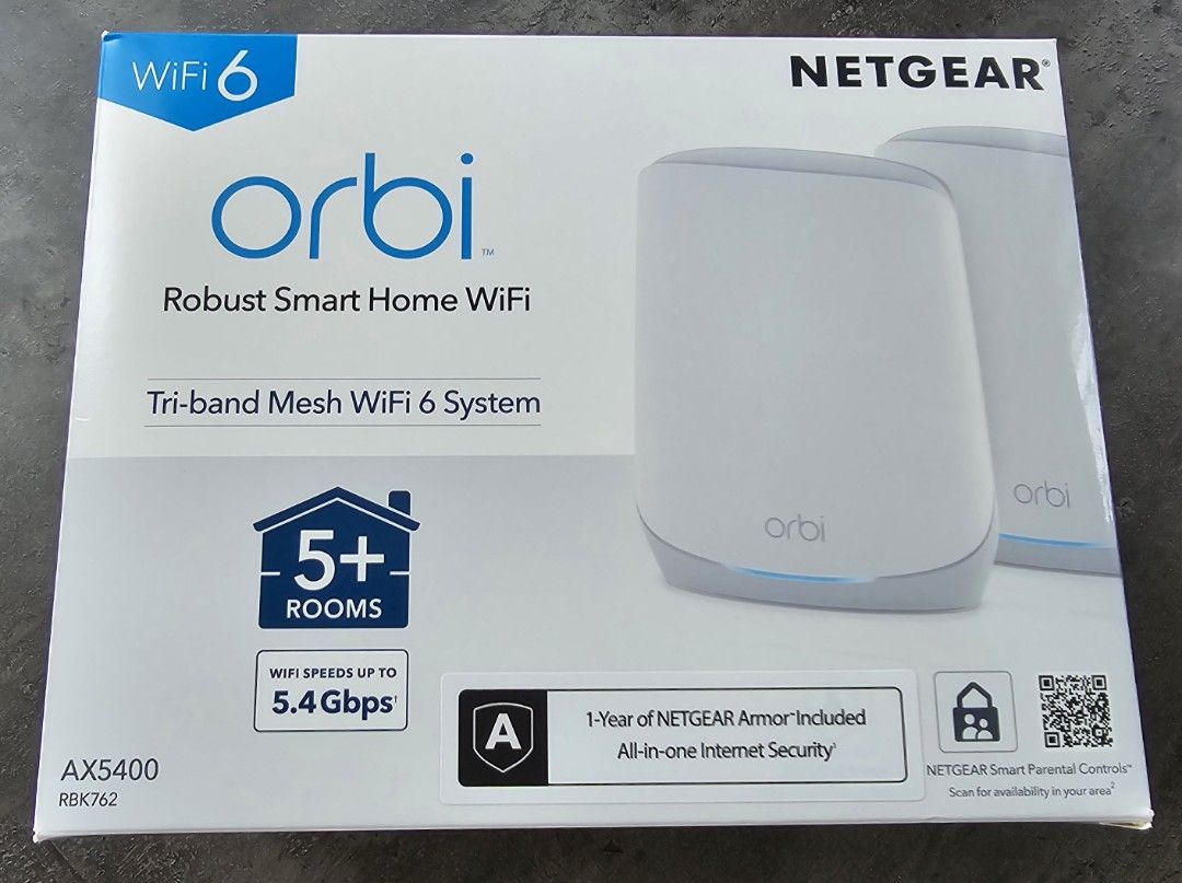 NETGEAR Orbi 760 Series Tri-Band WiFi 6 Mesh System (RBK762S ...