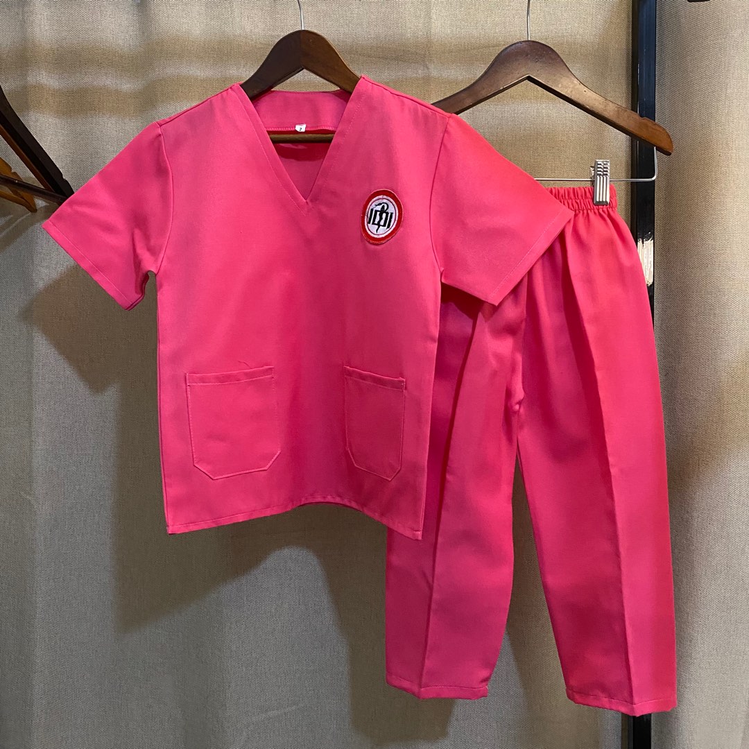 New! Nurse Uniform Cosplay Seragam Perawat Suster Pink Anak, Bayi ...