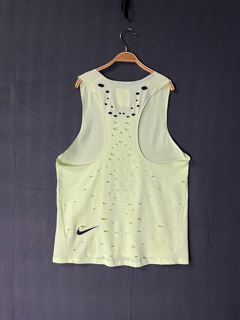 Nike Tech Pack Running Singlet Neon Green, Men's Fashion, Activewear on ...