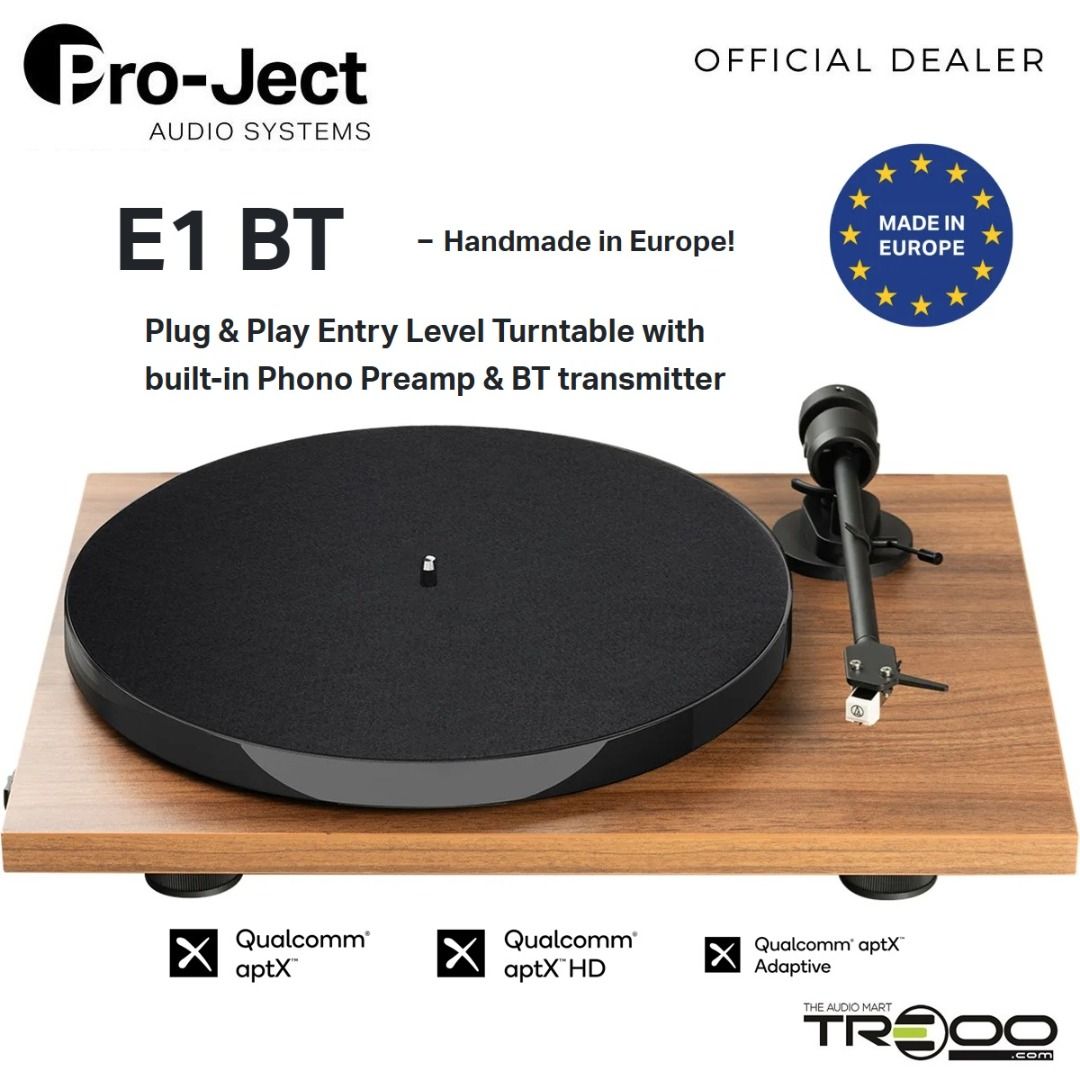[Official]($20 Cashback!) Pro-Ject E1 BT Fully Manual Wireless ...