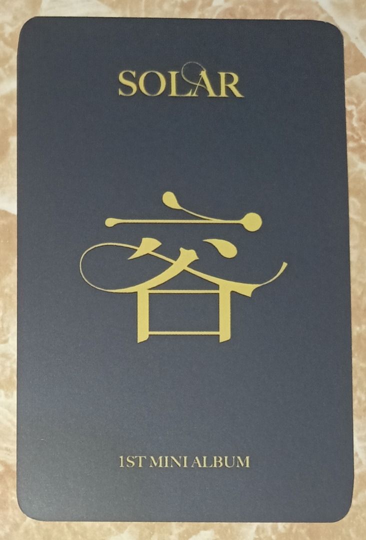 Official K-pop MAMAMOO Solar 容 : FACE (1st Mini Album) Ktown4u POB ...