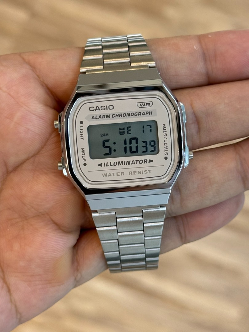 ORIGINAL CASIO Digital Vintage Unisex Watch A168WA-8A, Luxury, Watches ...