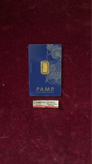 PAMP 2.5g gold bar 999.9, Women's Fashion, Jewelry & Organisers ...