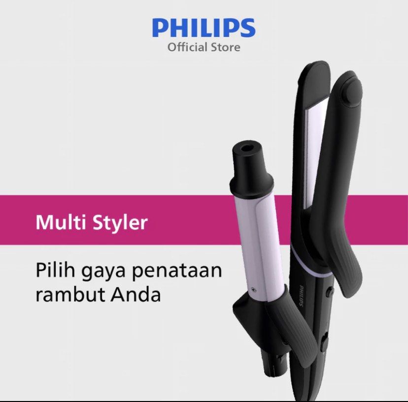 Catokan Phillips Multi Styler | 2 in 1 catok curly dan lurus | untuk ...