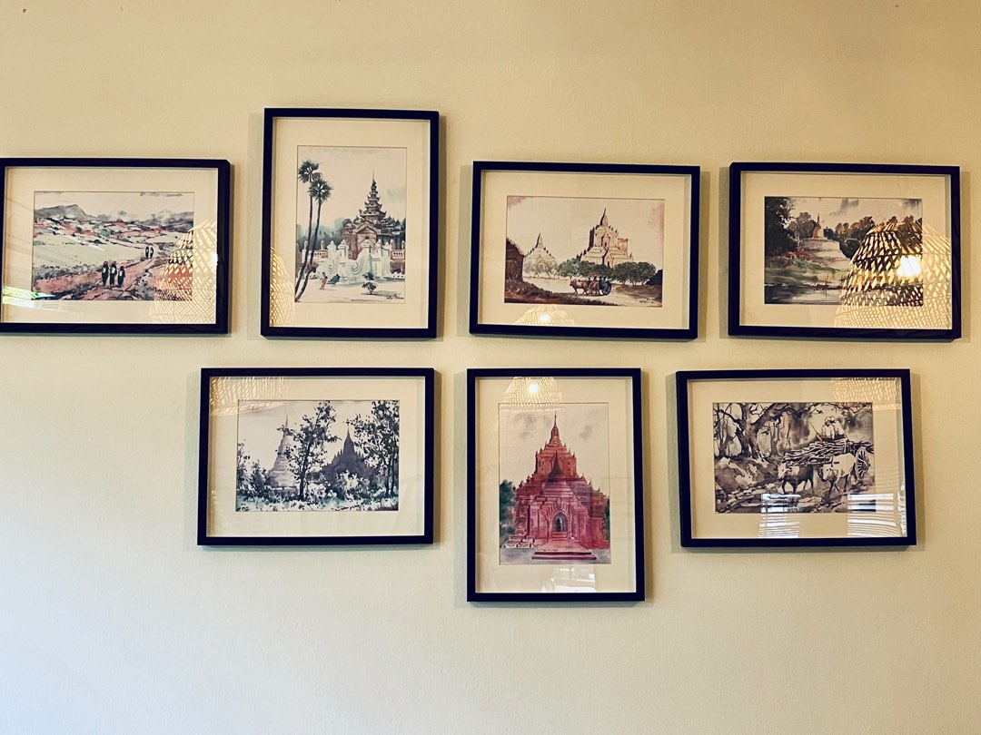 Picture frames of Bagan in Myanmar, Furniture & Home Living, Home Decor ...