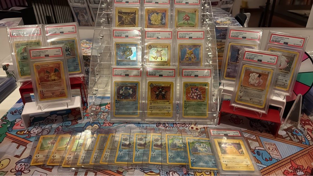 Pokemon 1st Edition Base Set 1999 Shadowless PSA Graded Holo Set ...