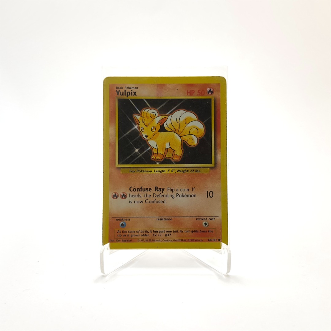 Pokemon TCG - Vintage Cards -Vulpix - 68/102 - Common Unlimited (Read ...