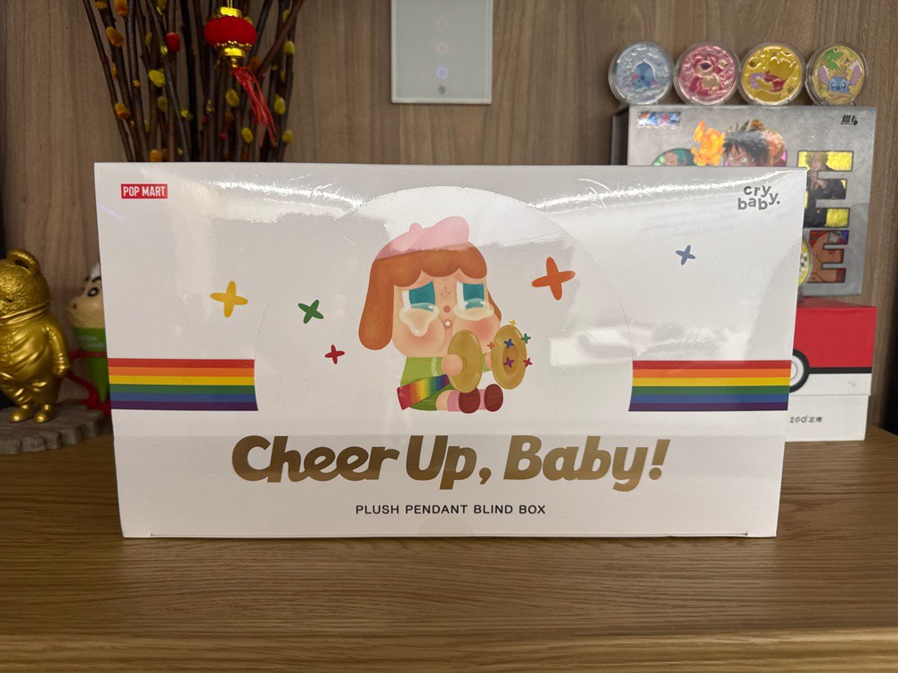 POP MART CRY BABY CHEER UP BABY PLUSH PENDANT BLIND BOX SET (SEALED ...
