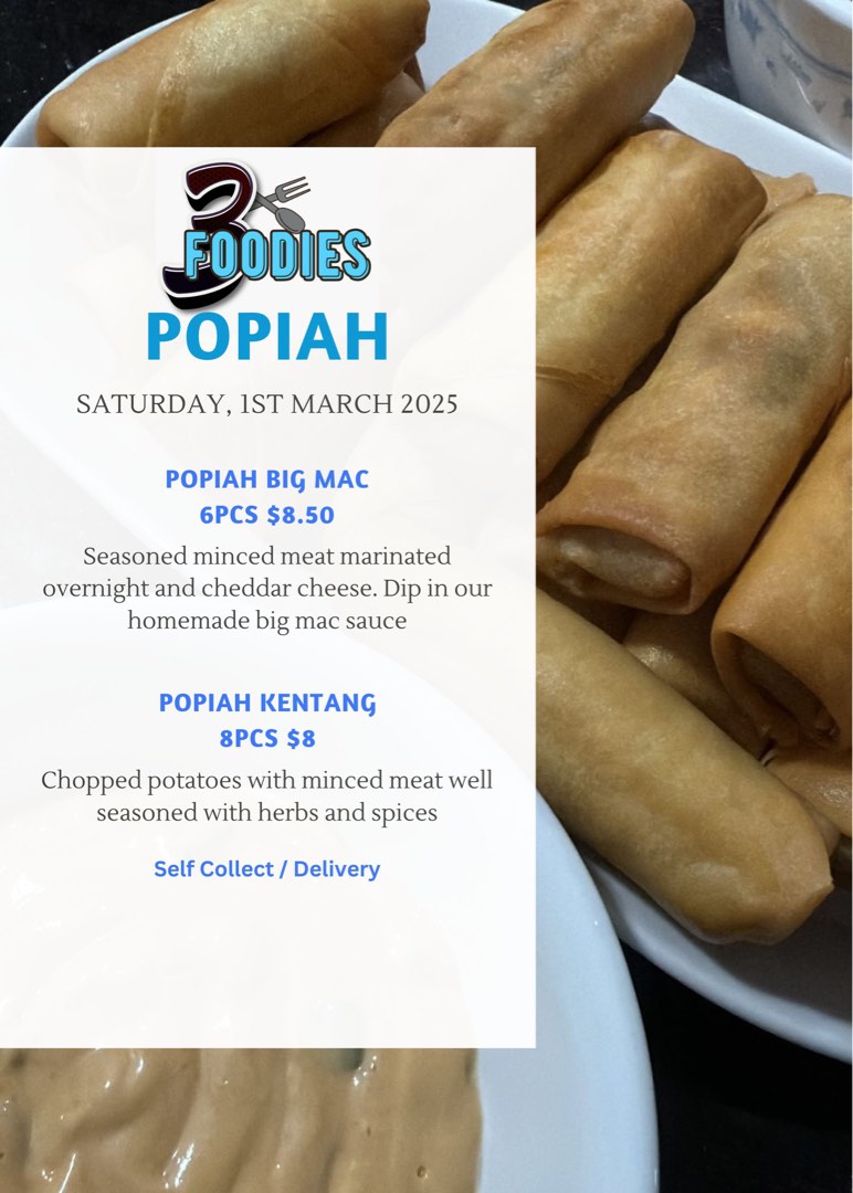 Popiah Big Mac / Popiah Kentang, Food & Drinks, Homemade Bakes on Carousell