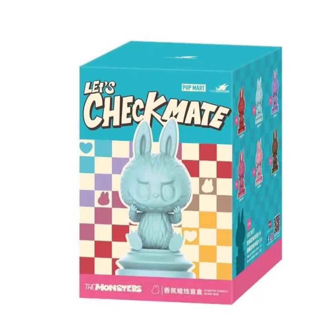 Popmart Labubu Lets Checkmate The Monster Chess Master Scented Candle ...