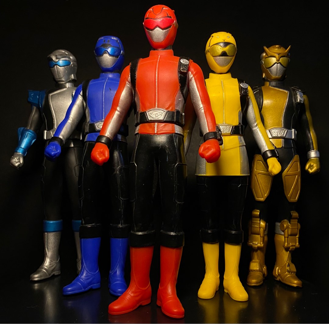Power rangers set 6.5 to 7 inches vinyl sentai power rangers beast ...