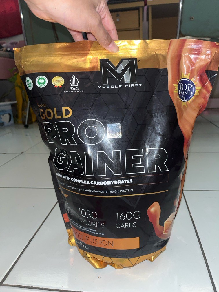 (Free shaker) PRO GAINER MUSCLE FIRST minuman tinggi kalori dan protein ...