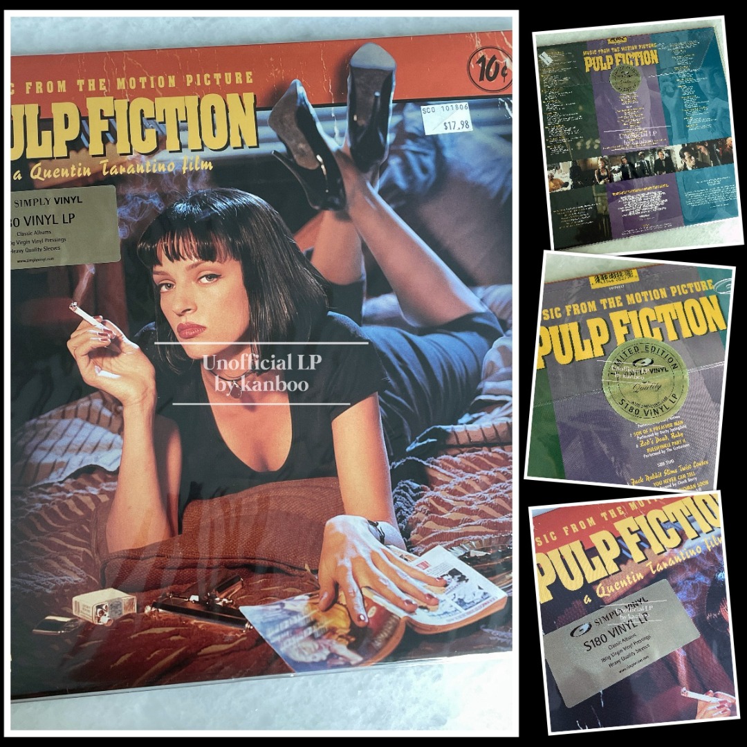 《Pulp Fiction》《危險人物》OST - Simply Vinyl - SVLP0027 【限量版】1994 LP 黑膠唱片【收藏品 ...