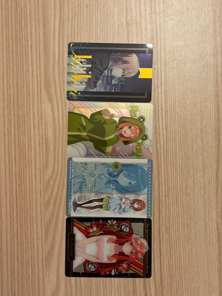 QUINTESSENTIAL QUINTUPLETS cards, Hobbies & Toys, Collectibles ...