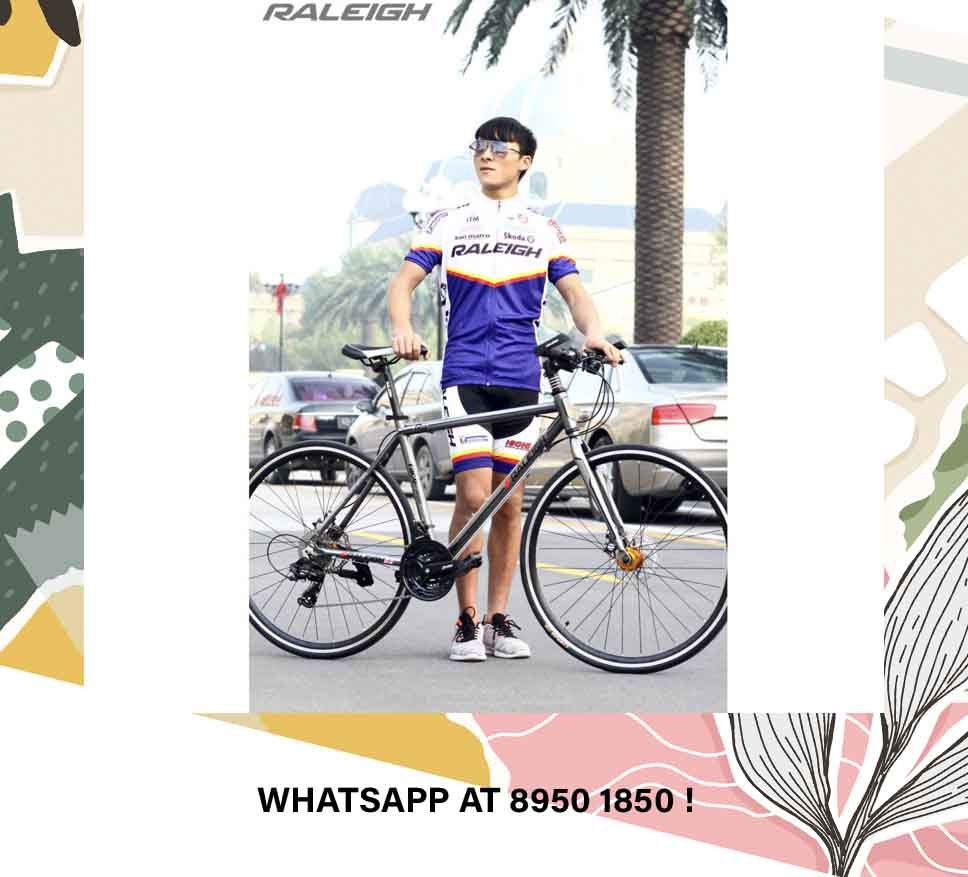 Raleigh R9 : 26 Inch 24 Speed Bike Road Bicycle Hybrid Bike Straight ...