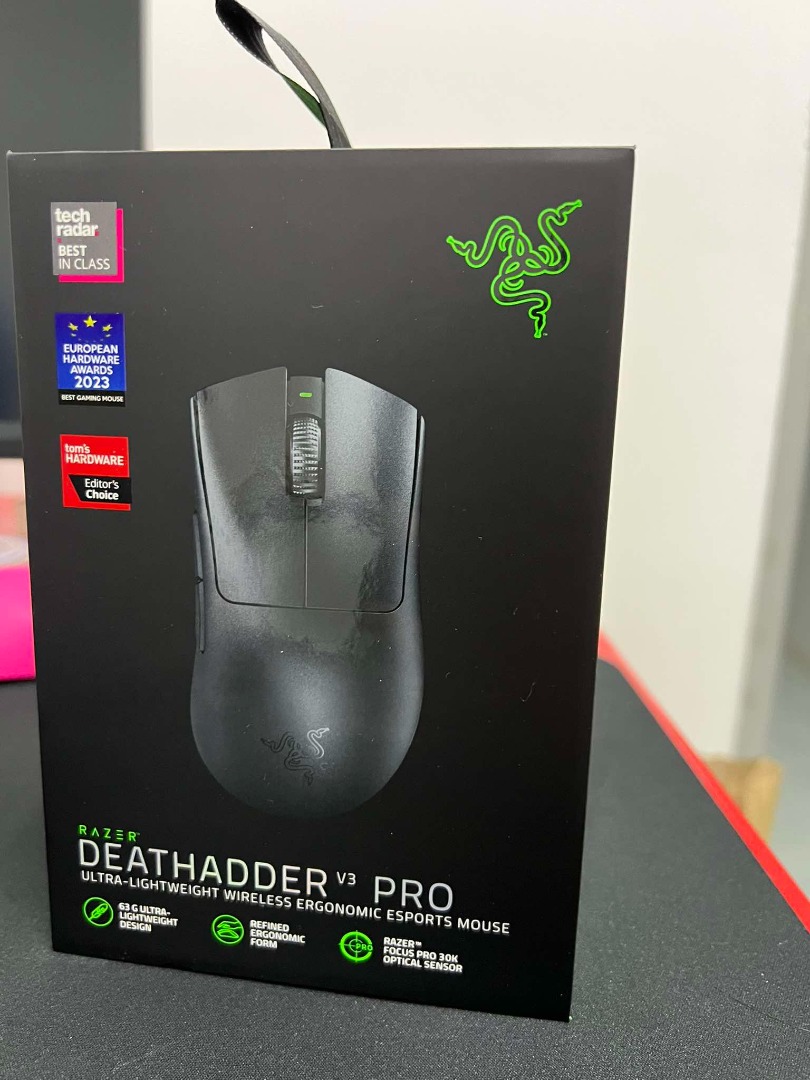 Razer DeathAdder V3 Pro Ultra Lightweight Gaming Mouse (63g), Computers & Tech, Parts ...