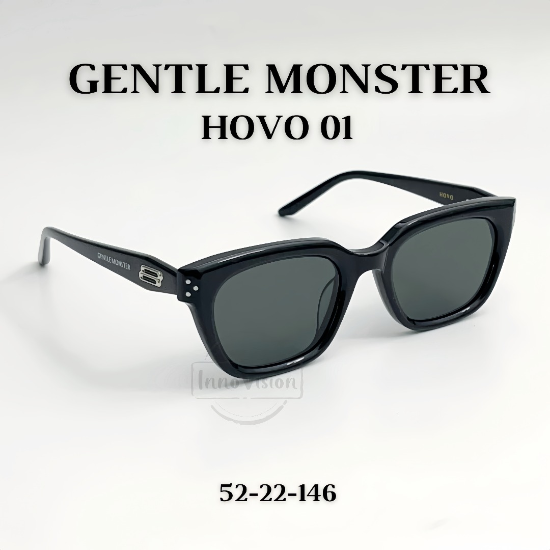 (Ready Stock) Gentle Monster [ Hovo 01 ] Black Acetate Square ...