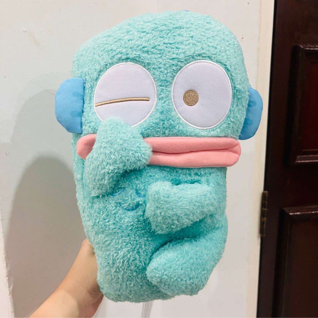 Sanrio Hangyodon Japan Fish sleeping napping lying wink plush cute ...