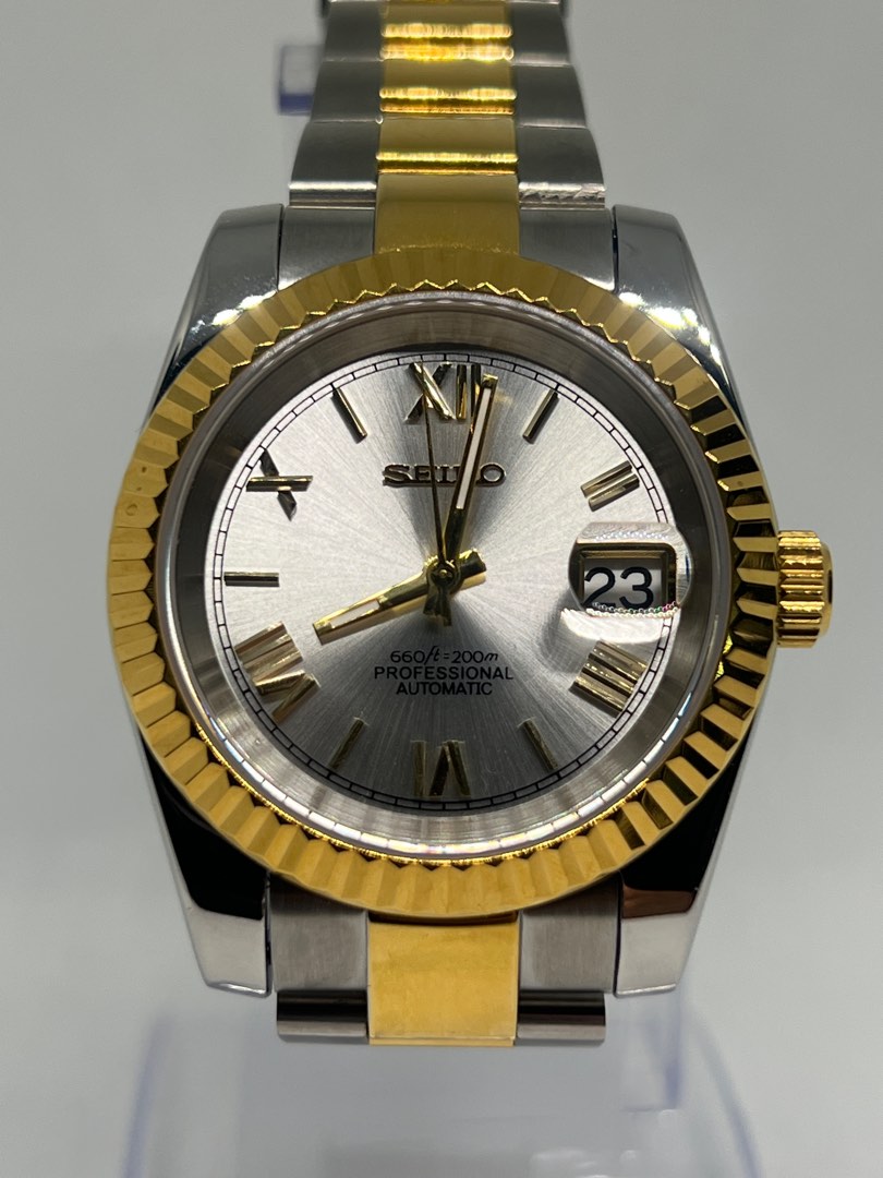 Seiko Roman Numeral Mod, Luxury, Watches on Carousell