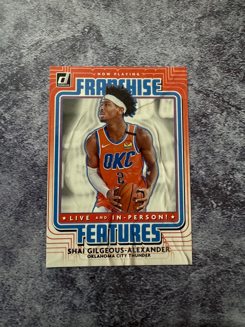Shai Gilgeous-Alexander Franchise Features Panini NBA Card, Hobbies ...