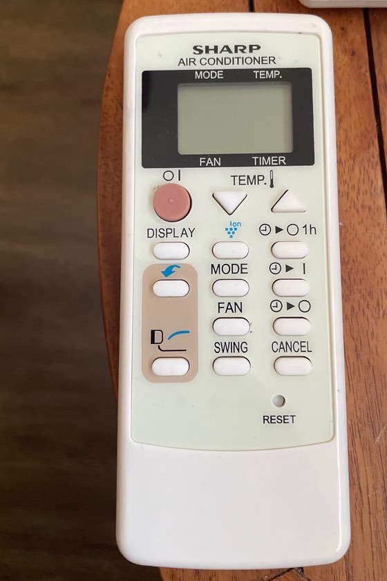 Sharp Aircon Remote Control, TV & Home Appliances, Portable Air Conditioners & Heaters on Carousell