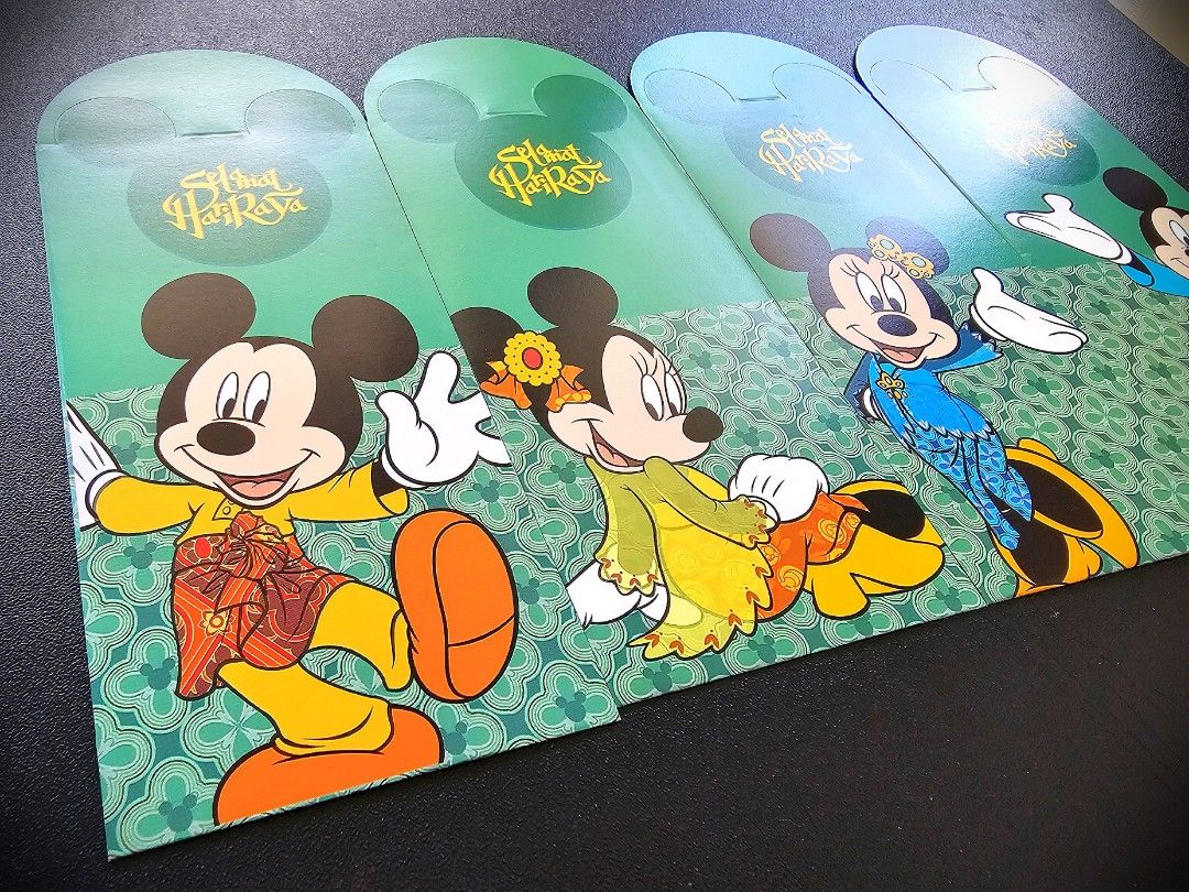 Shell x Disney Green RED packet/angpow/ang pow/hongbao/sampul duit raya ...