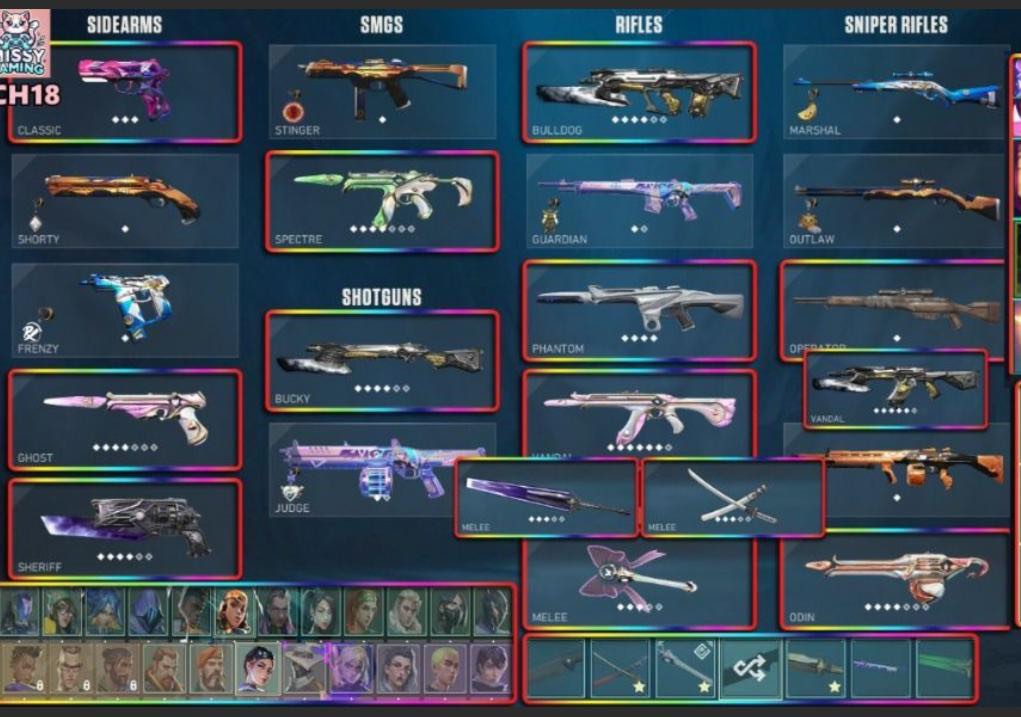 Stacked Valorant Account (KURONAMI VANDAL), Video Gaming, Gaming ...