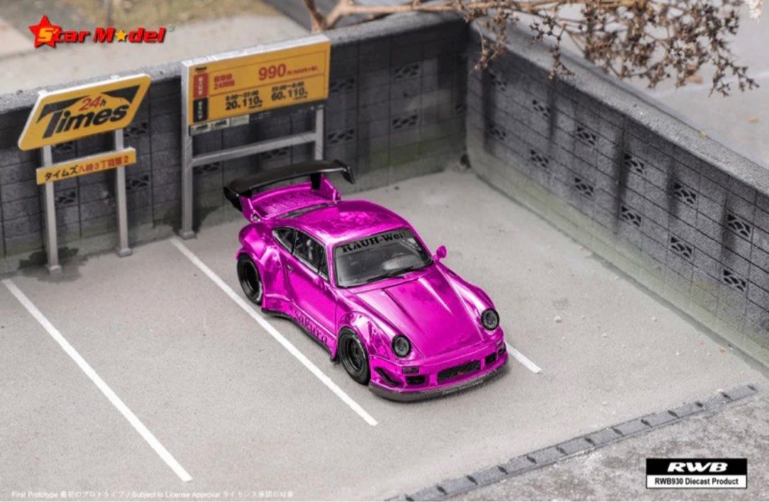 Star Model Porsche RWB 930 Pink Chrome 1/64 Scale, Hobbies & Toys, Toys ...