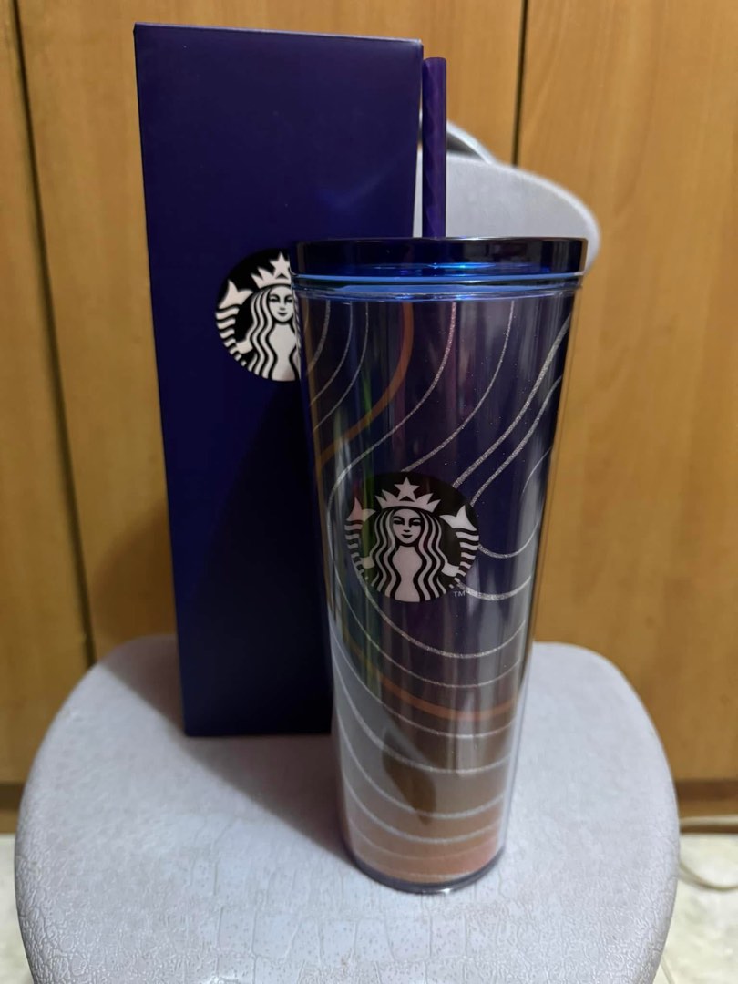 Starbucks Indigo Cold Cup tumbler, Furniture & Home Living, Kitchenware ...