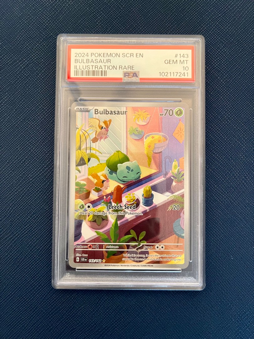 🔥stellar crown bulbasaur IR psa 10 | pokemon tcg, Hobbies & Toys, Toys ...