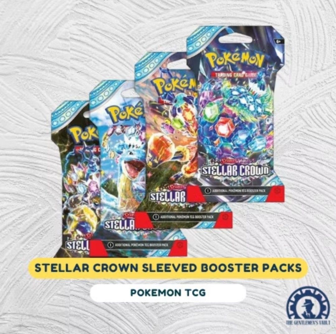 Stellar Crown Sleeved Booster packs Unweighed Unfiltered Straight from ...