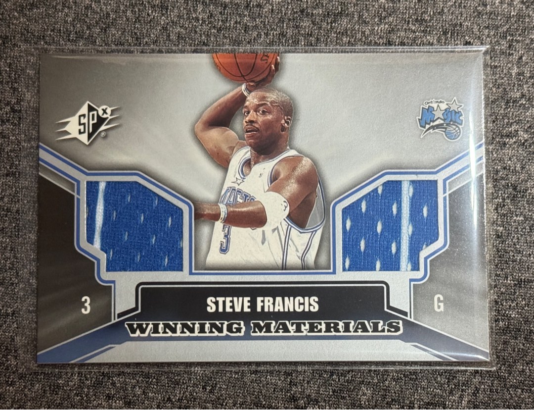 Steve Francis Game Used Winning Materials WM-SF Nba Card, Hobbies ...