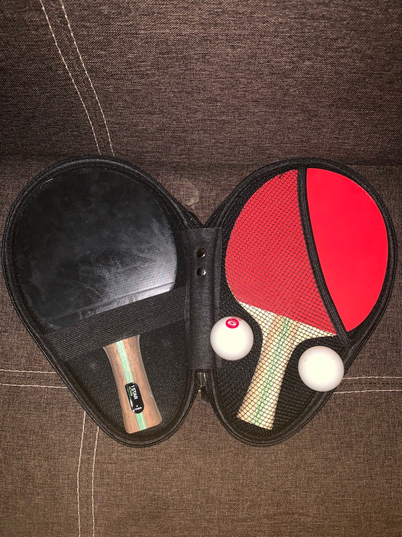 Stiga Table Tennis Racket Set with Case and Pingpong Balls, Sports ...