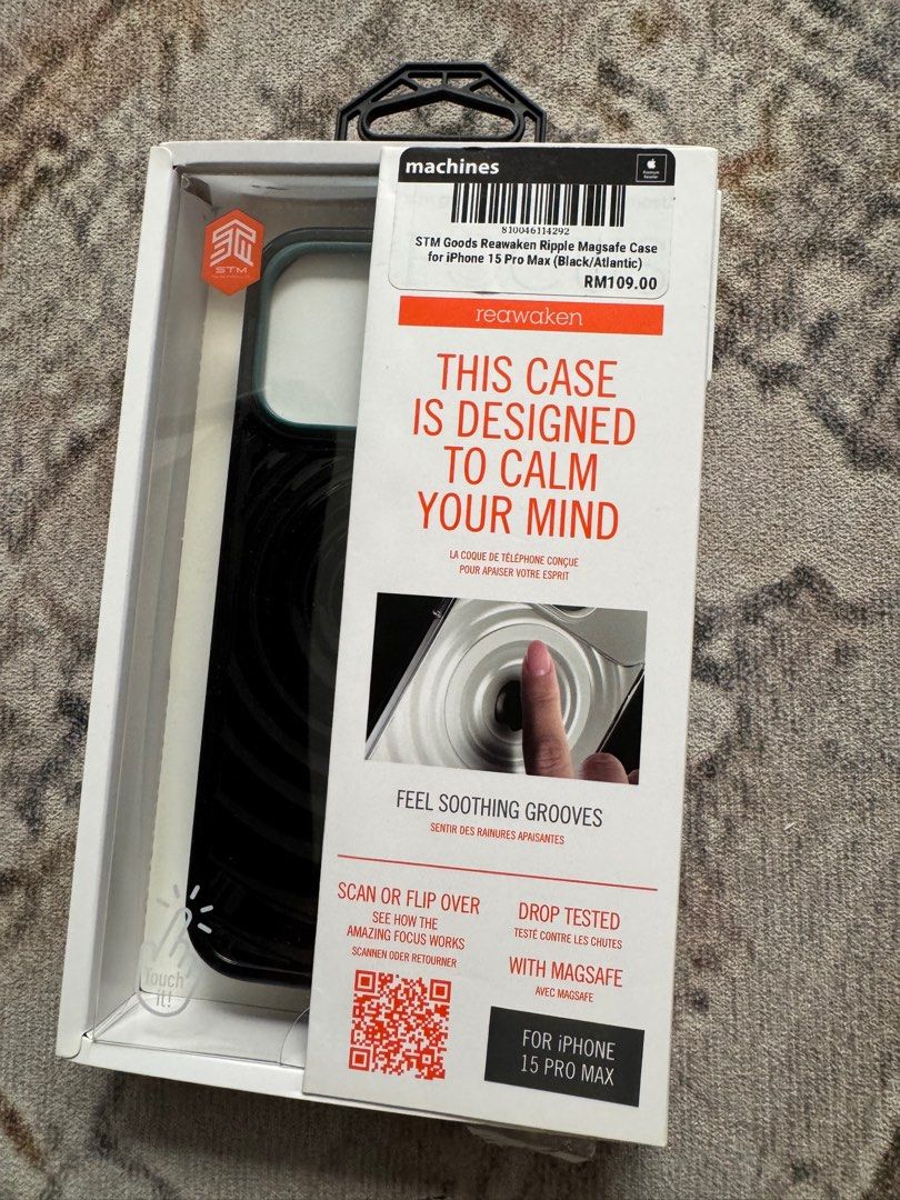 stm goods reawaken ripple magsafe case for iphone 15 pro max (black ...