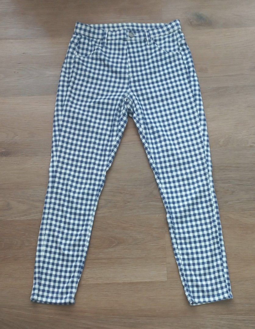 UNIQLO Gingham Check Pants 8-12 y, Babies & Kids, Babies & Kids Fashion ...