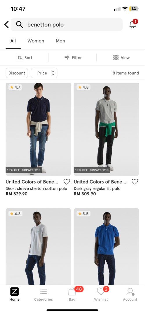 United Colors Of Benentton (UCOB), Men's Fashion, Tops & Sets, Tshirts ...