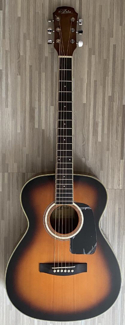 Used Acoustic Guitar - ARIA AF-20 BS, Hobbies & Toys, Music & Media ...