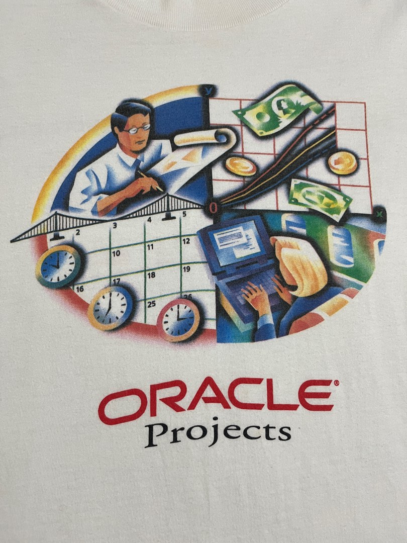 Vintage 90s Oracle Tech Long Sleeve, Men's Fashion, Tops & Sets ...
