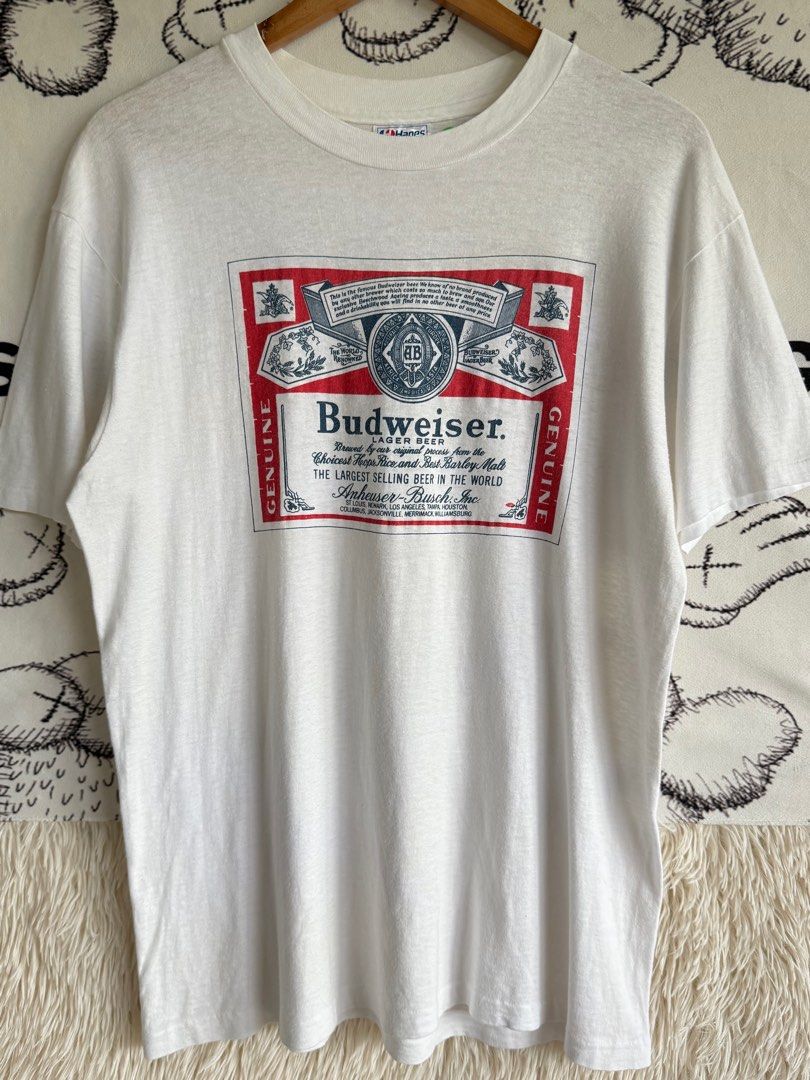VINTAGE EARLY 90s BUDWEISER, Men's Fashion, Tops & Sets, Tshirts & Polo ...
