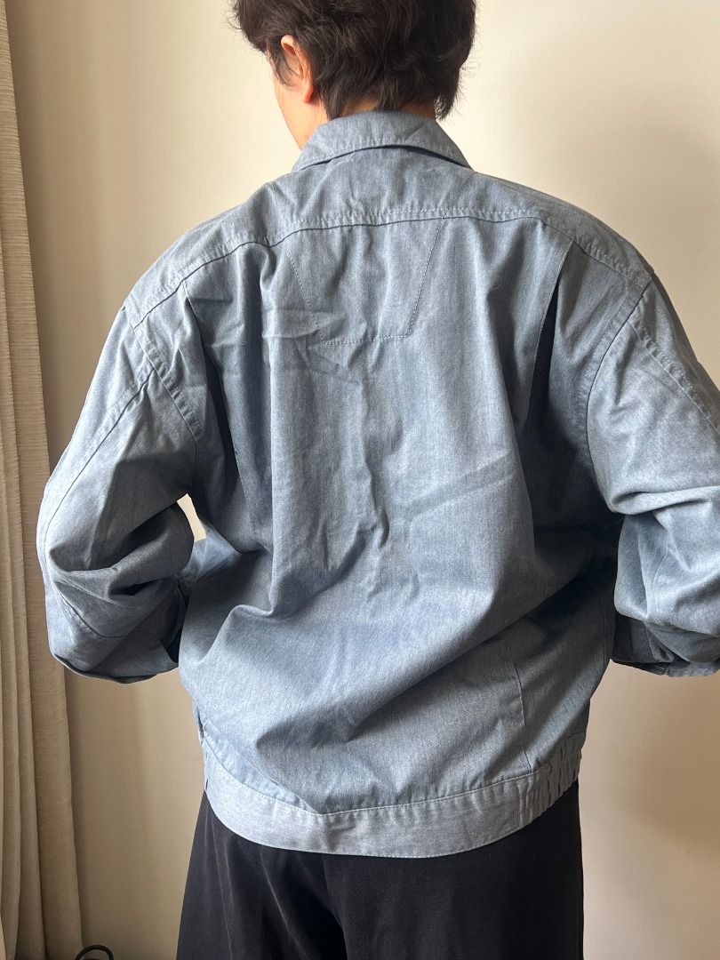 Vintage EVENRIVER Workwear Light Blue Canvas Jacket - Japanese ...