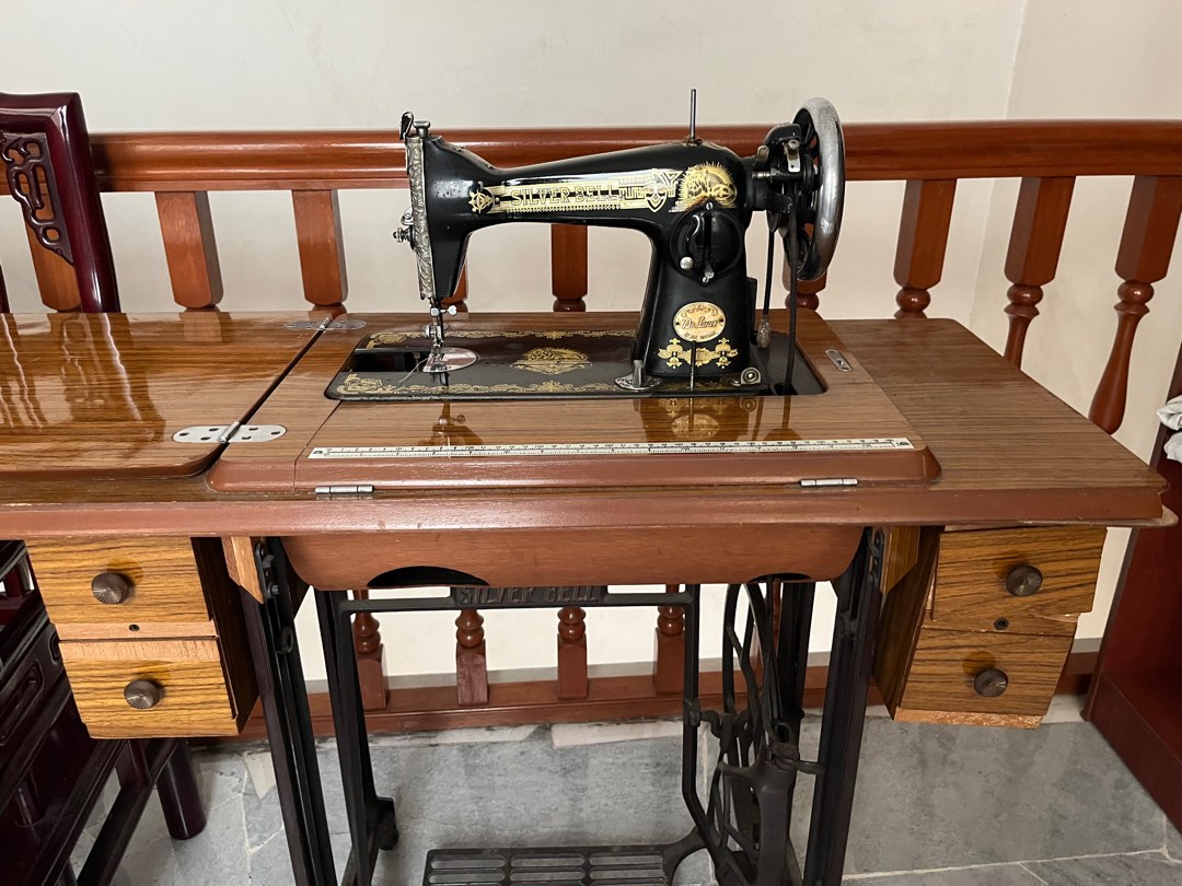 Vintage sewing machine full set, Furniture & Home Living, Furniture ...