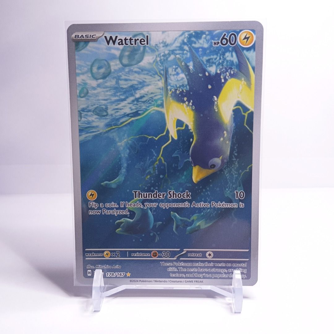 Wattrel #178 Pokemon Card - Twilight Masquerade - Illustration Rare ...
