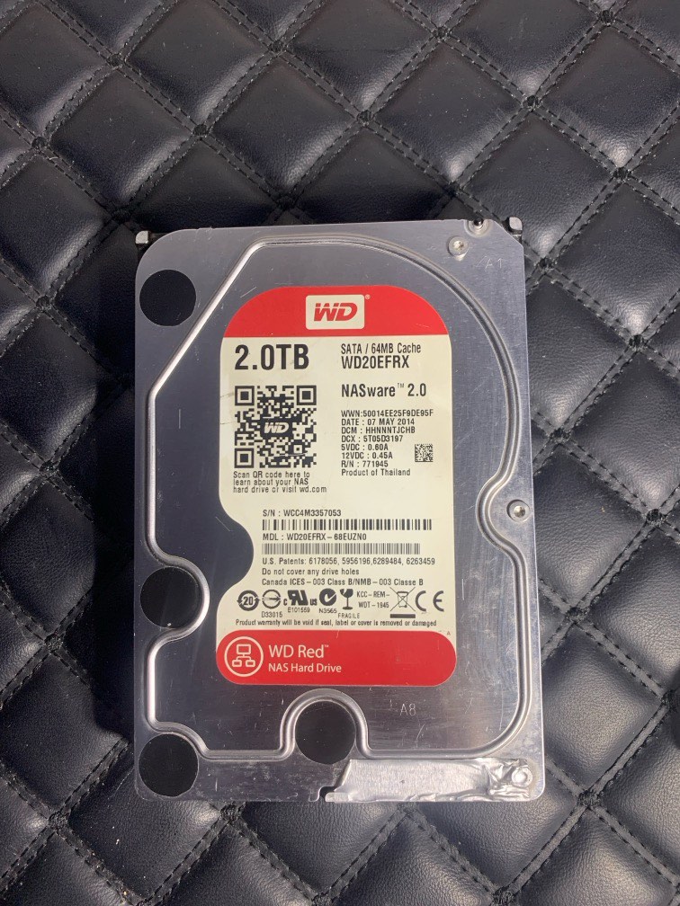 WD 2TB Western Digital 2.0 TB Red NAS Drive SATA 64MB Cache NASware 2.0 ...
