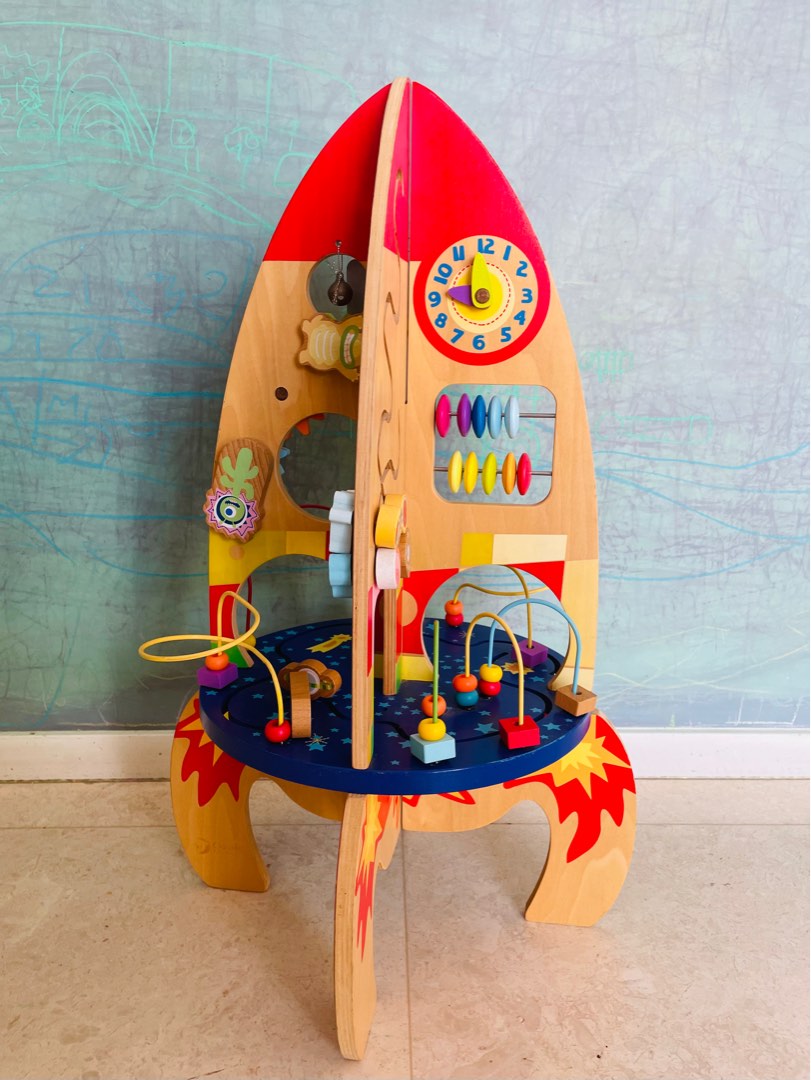Wooden rocket toy US made premium quality, Babies & Kids, Infant ...