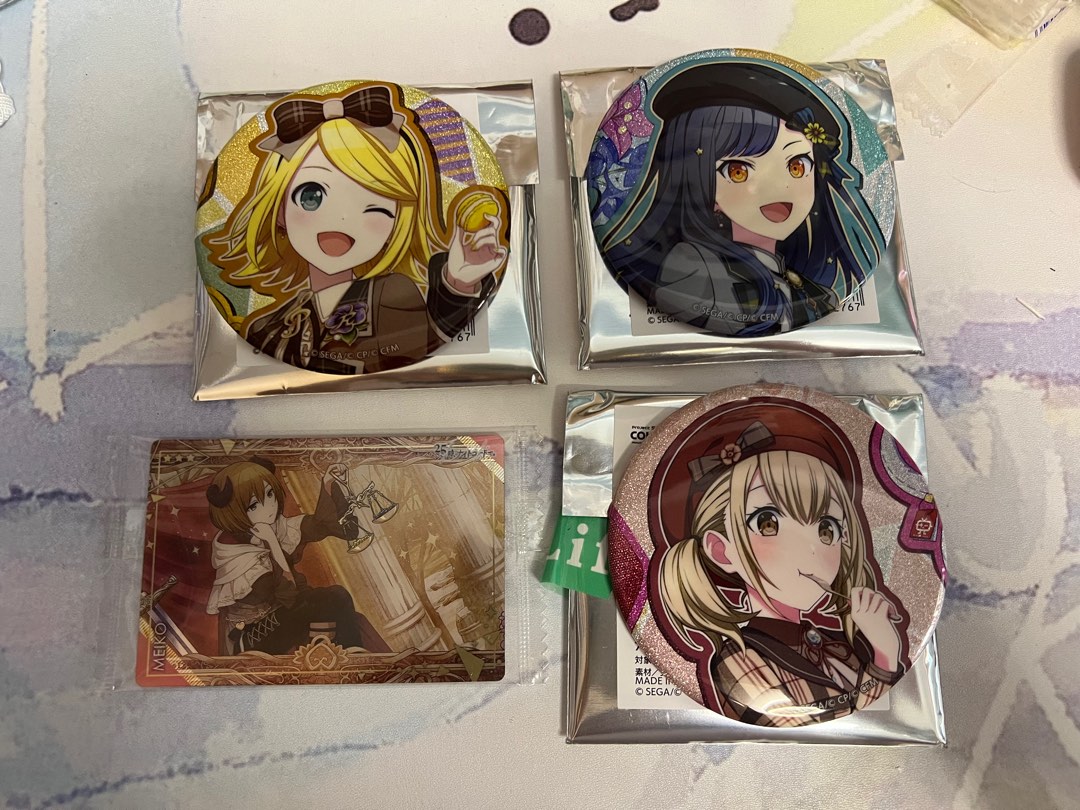 (WTT/WTS) Project sekai PJSK Birthday Badge 2022-2023 + Waffle Card ...